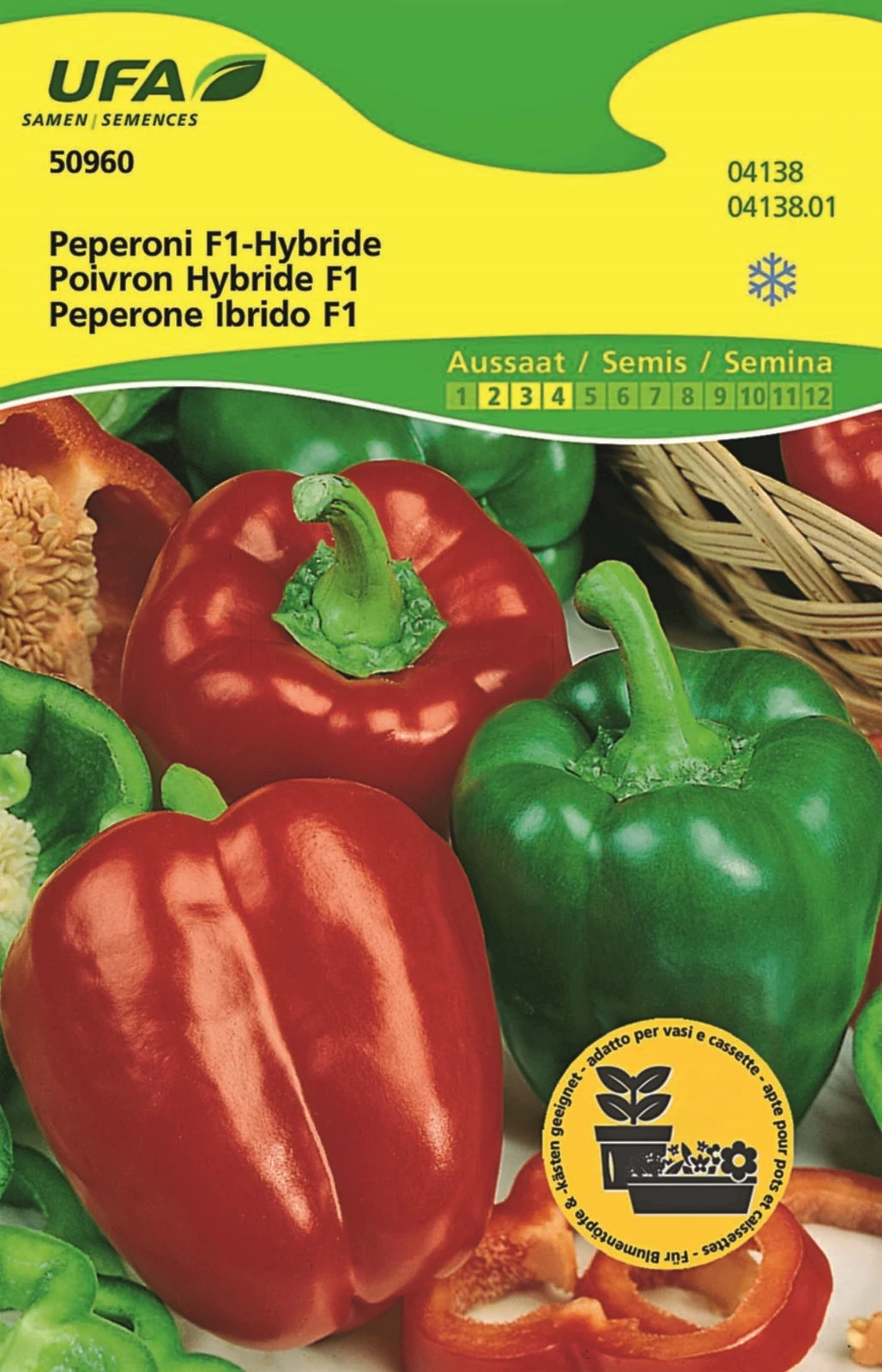 Poivron hybride UFA Acheter - Petites graines - LANDI