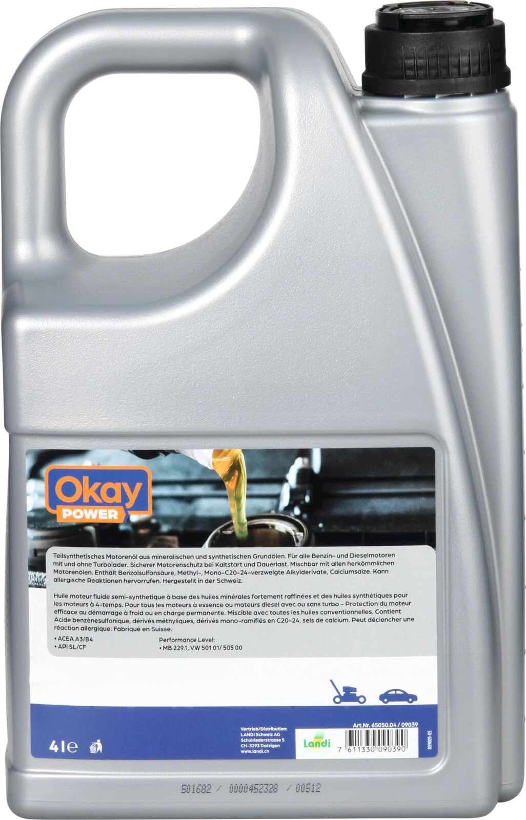Motorenöl Pkw 15W-40 Okay 4 l kaufen - Motorenöle - LANDI
