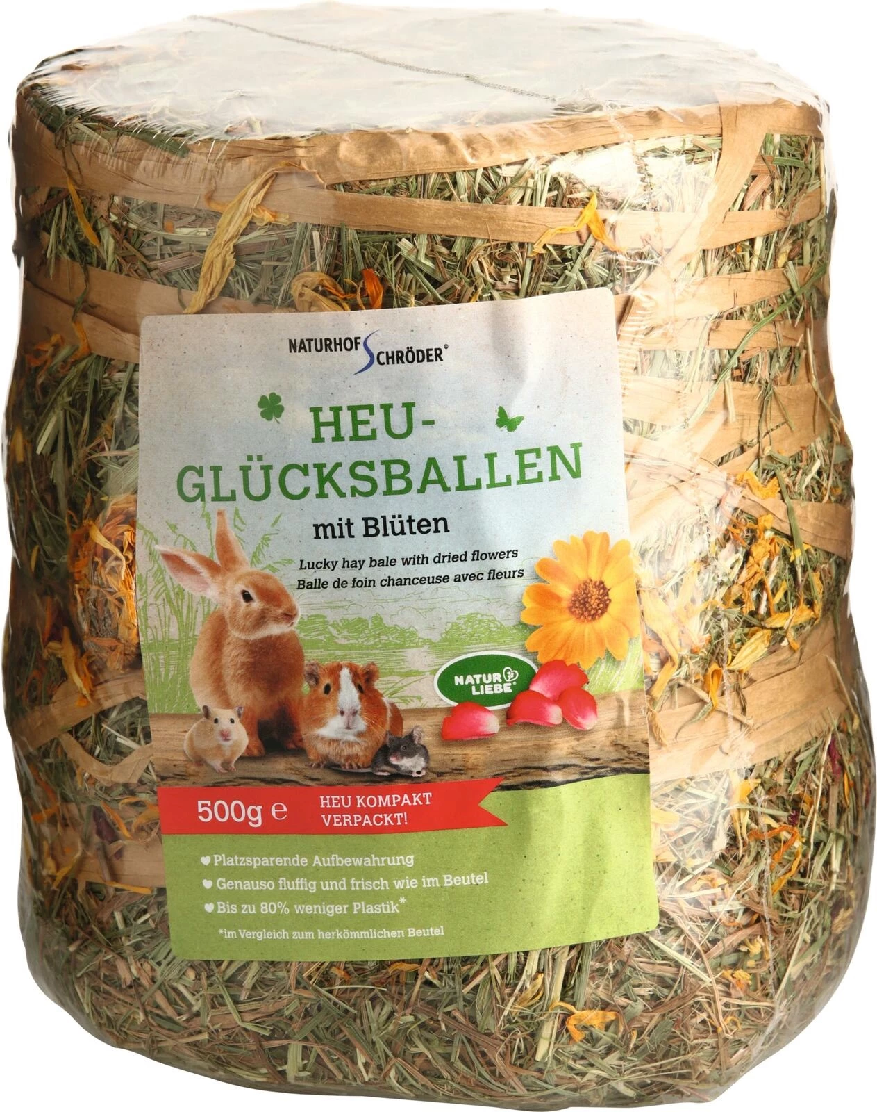 Balle de foin bonheur a. fleurs 500 g Acheter - Aliments pour animaux ...