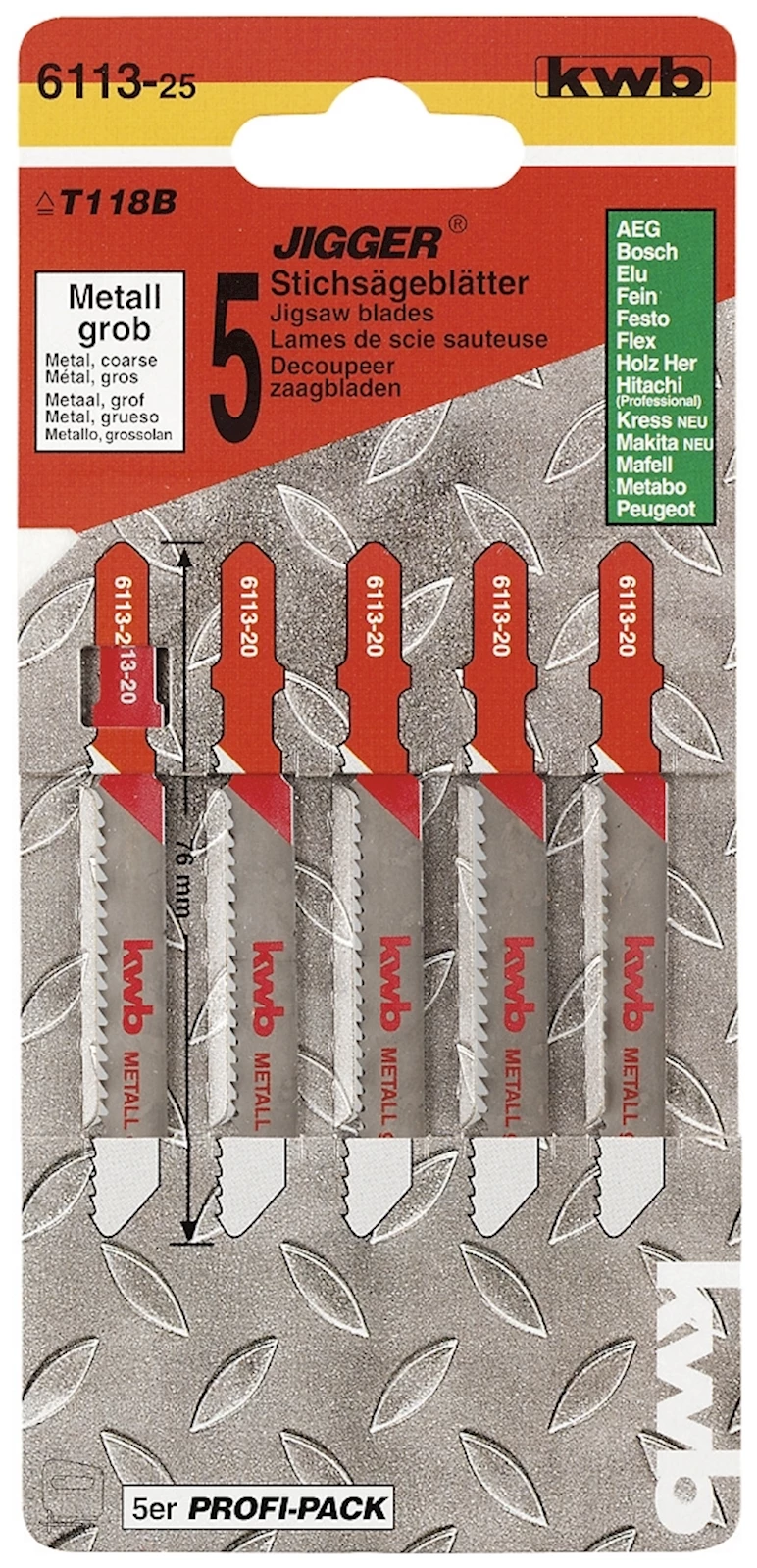 Lame de scie sauteuse métallique Acheter - Accessoires outillage ...