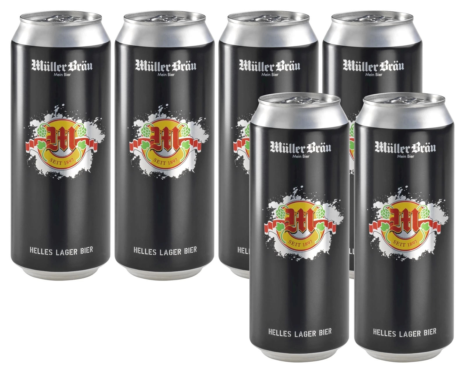 Lagerbier Müller Bräu Dose 6 × 50 cl kaufen - Biere mit Alkohol - LANDI