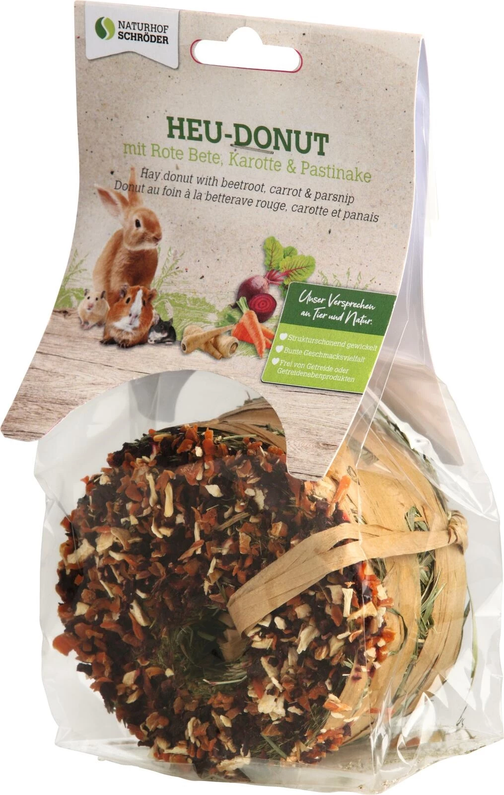 Heu-Donut Karotte-Pastinake 65 g kaufen - Kleintiernahrung - LANDI