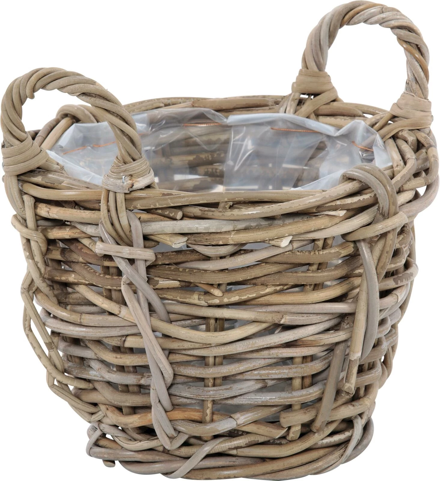 Korb Rattan grau rund kaufen - Betragskategorie - LANDI