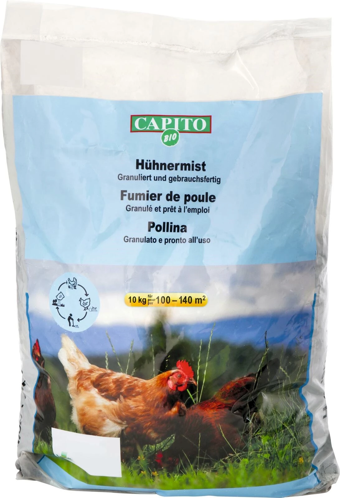 Fumier de poule 10kg Capito Acheter - Engrais de jardin - LANDI