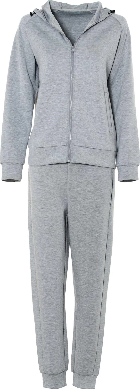 Spannende Jogginganzug Damen Grau Bilder