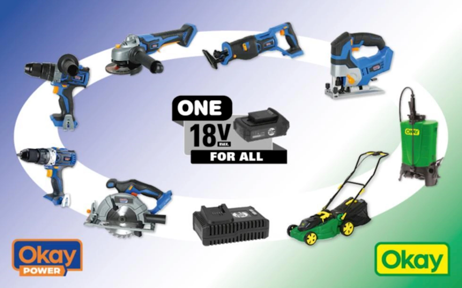 Balayeuse sans fil 18 V Okay Acheter - Outils de jardin - LANDI